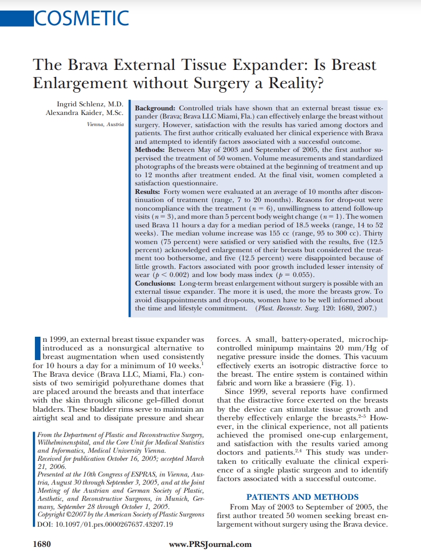 醫學文獻 | BREX 智能豐胸